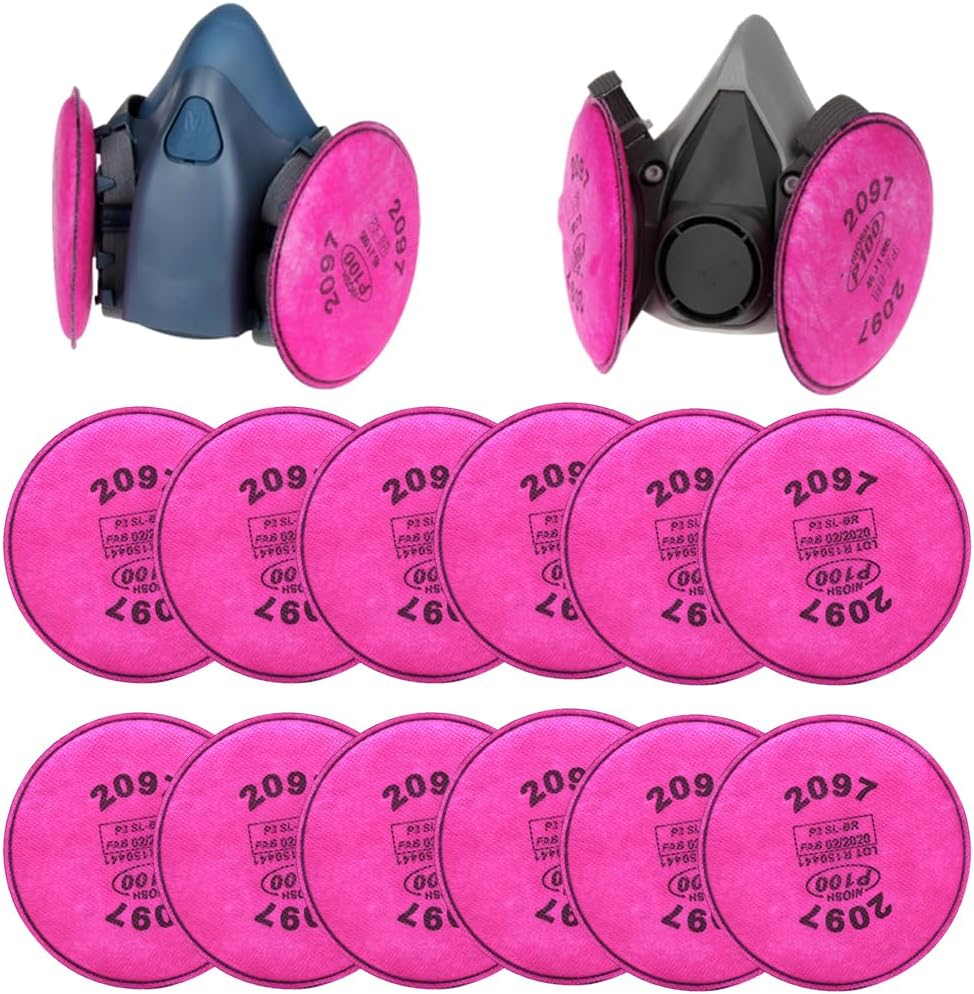 Amazon.com: 12 PCS 2091 Particulate Filter for P100 Filter Retainer ...