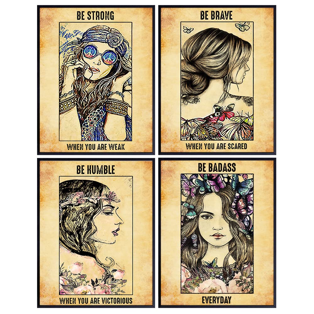 Amazon.com: Boho-chic Motivation Inspiration Wall Art - Women's ...