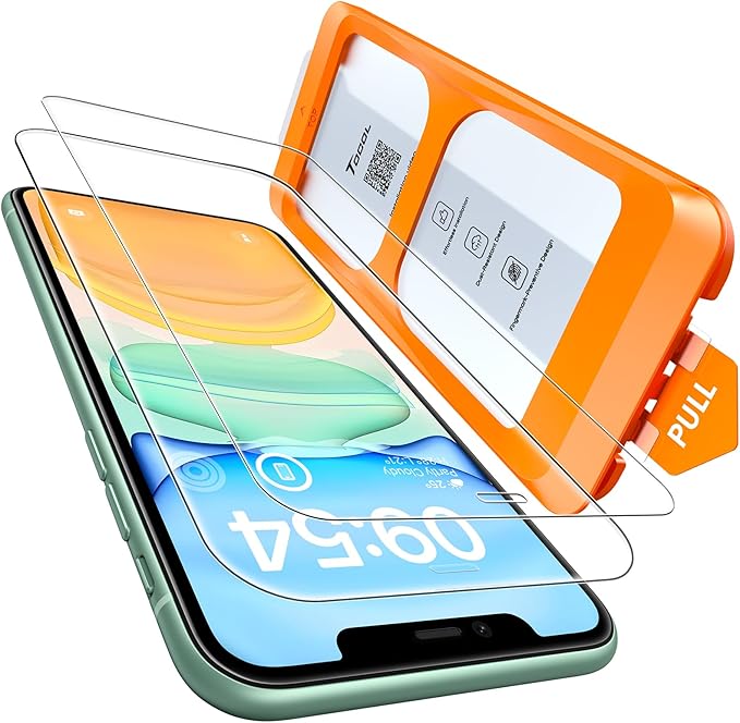 Amazon.com: TOCOL for iPhone 11 / iPhone XR Screen Protector 9H ...