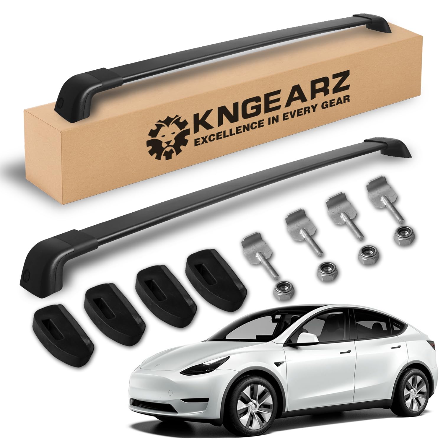 Amazon.com: 260lb Roof Rack Cross Bars Fit for Tesla Model Y,Heavy Duty ...