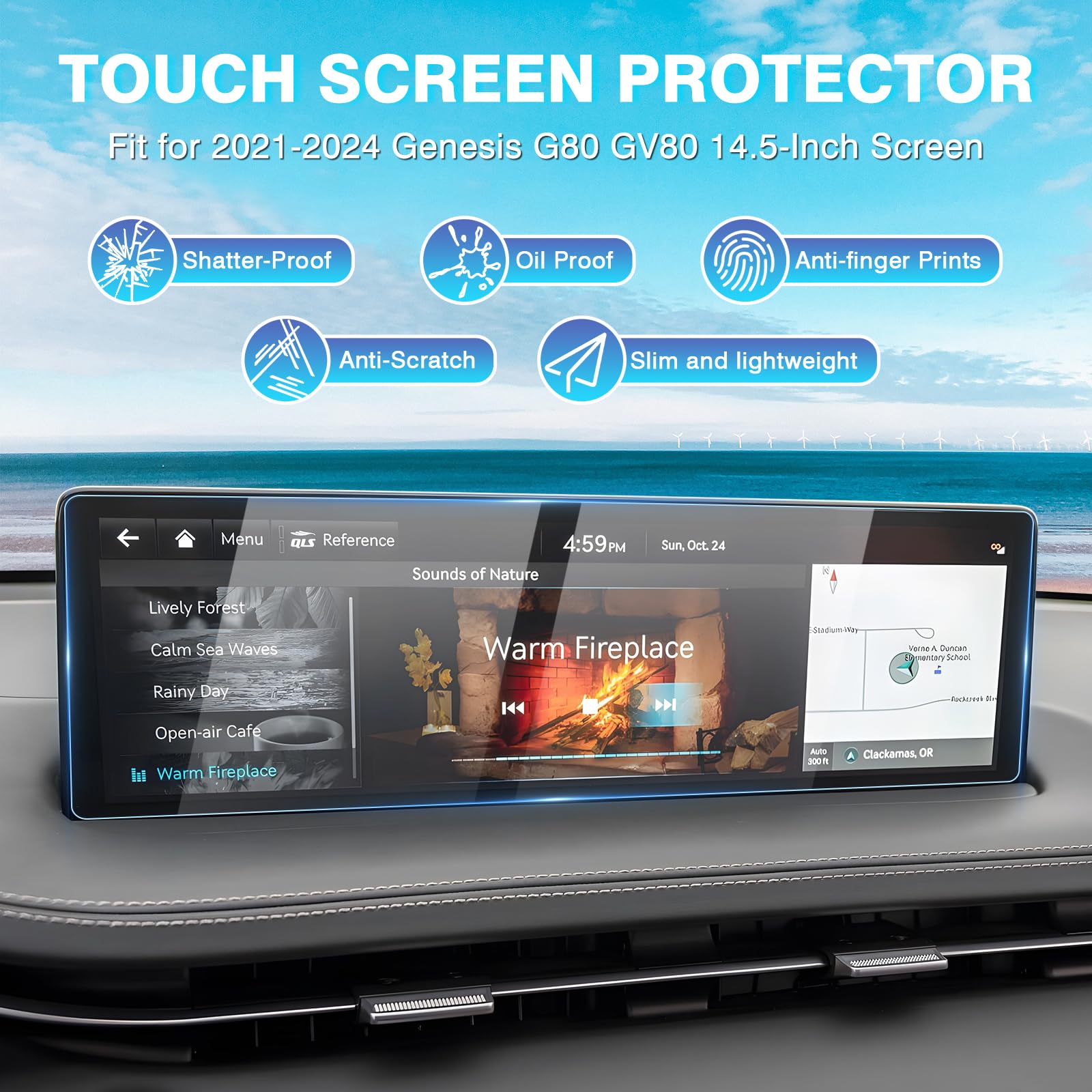 Snapklik.com : Karltys 2 Pack Genesis GV80 2022 2023 2024 /Genesis G80 ...