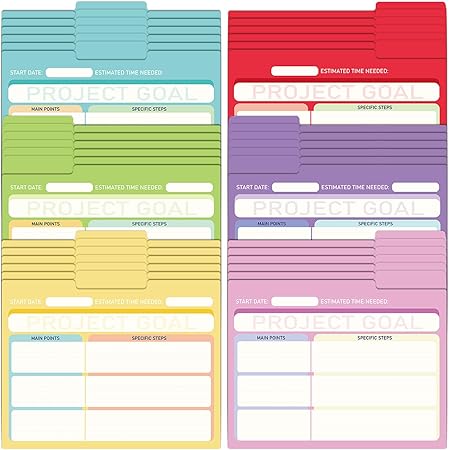 Amazon.com : EOOUT 30 Pack Project File Folders, File Folders Letter ...