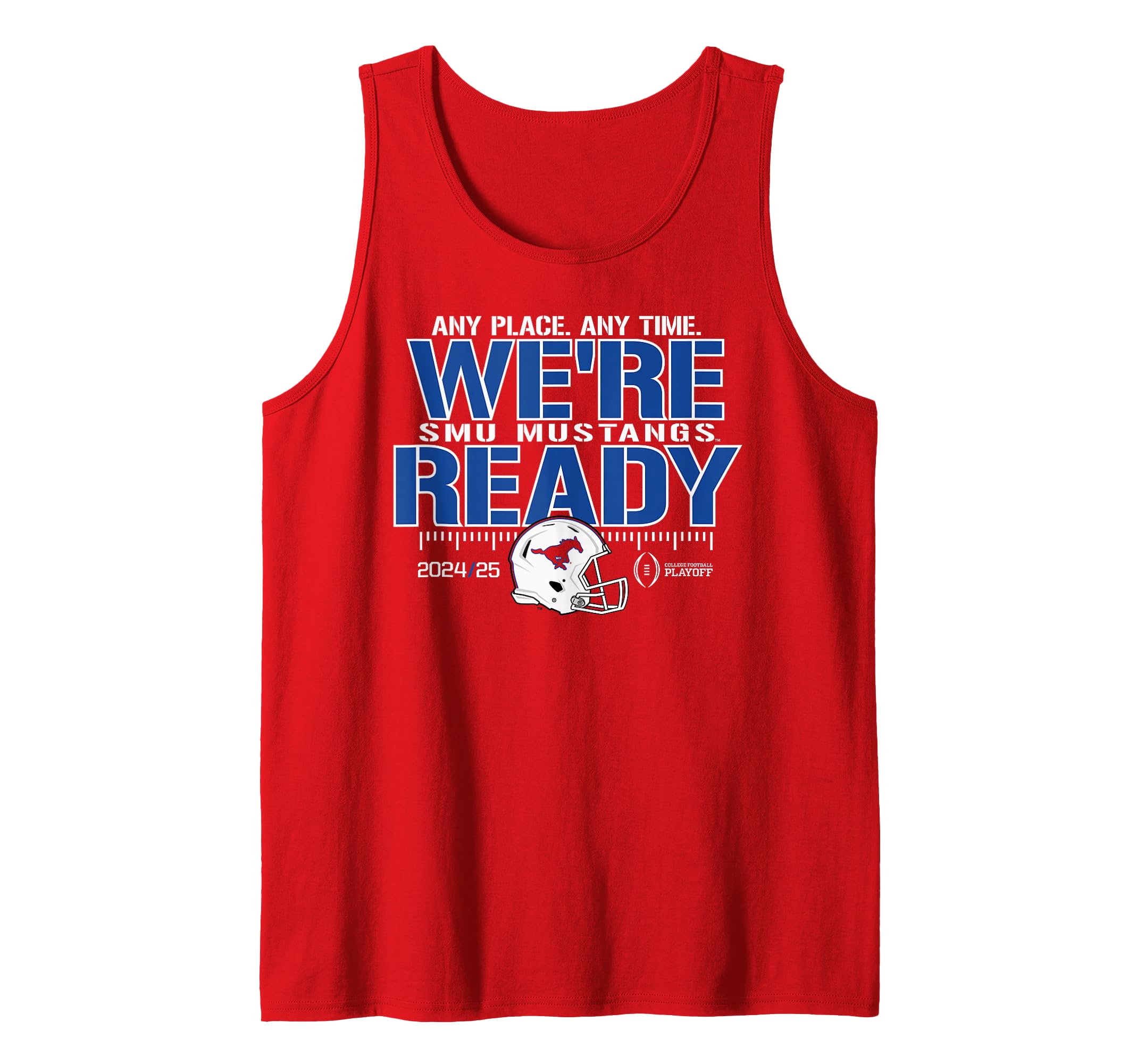 SMU Mustangs College Football Playoff CFP 2024-25 Ready Tank Top