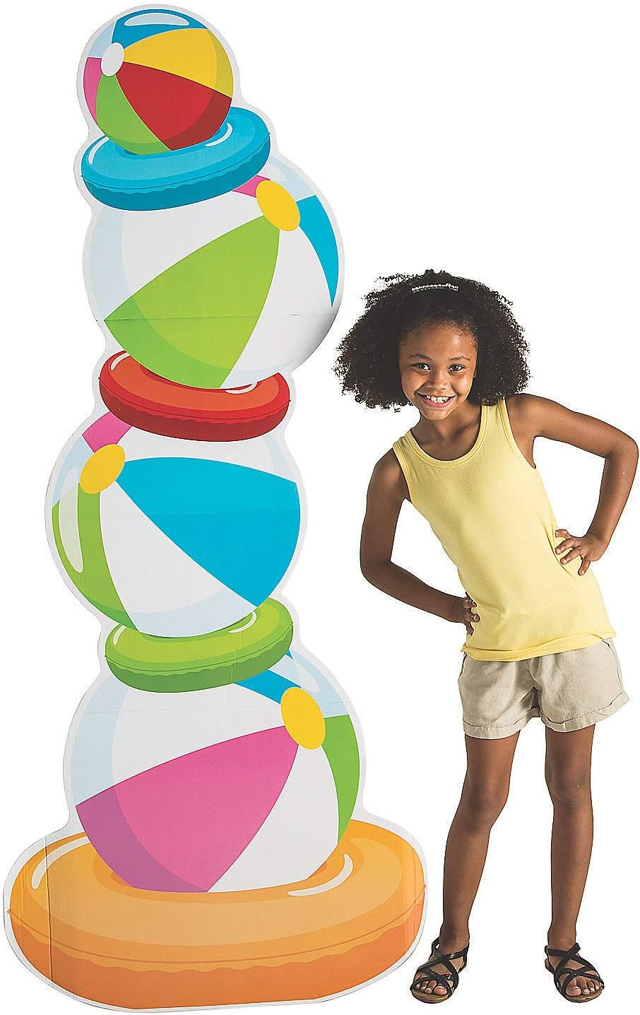 Amazon.com: Fun Express Pool Party Cardboard Cutout Stand-Up 71 ...