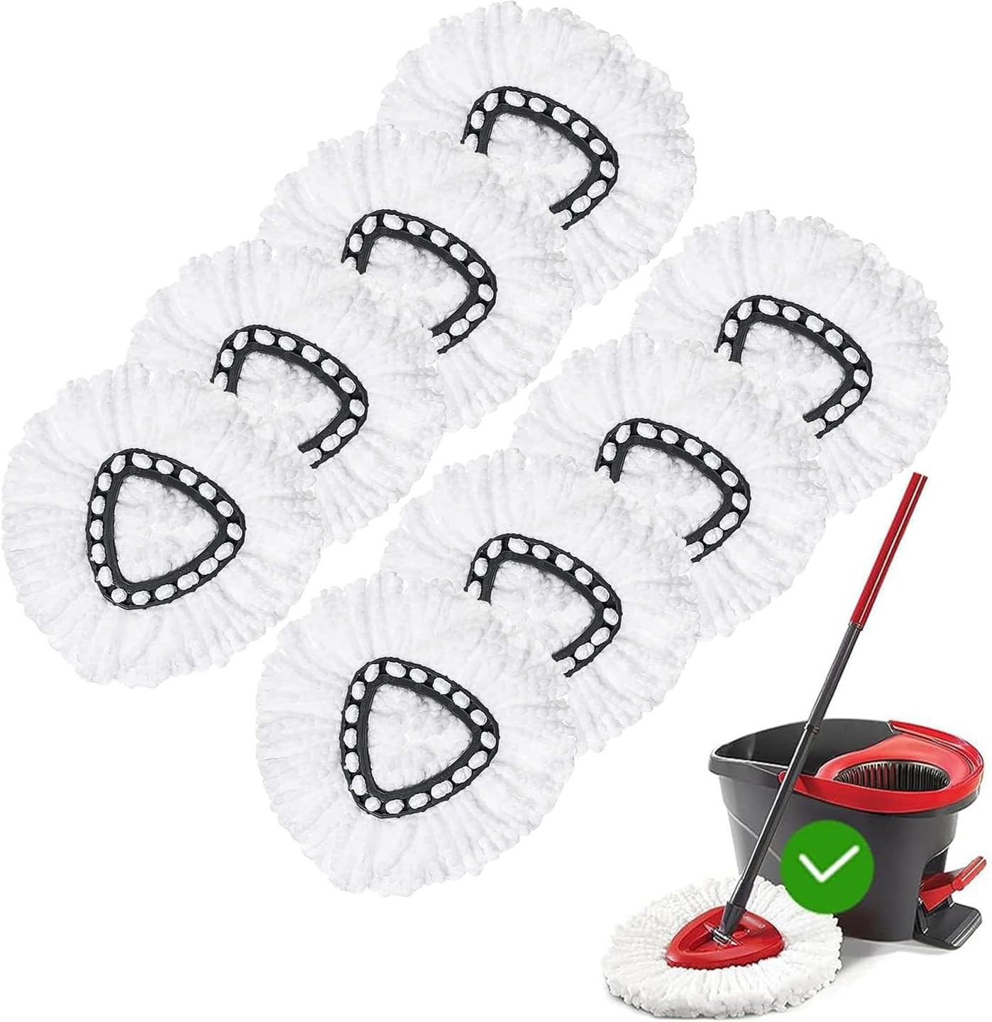 Amazon.com: [8 Pack]Mop Head Replacement for O-Ceda EasyWrin1-Tank ...