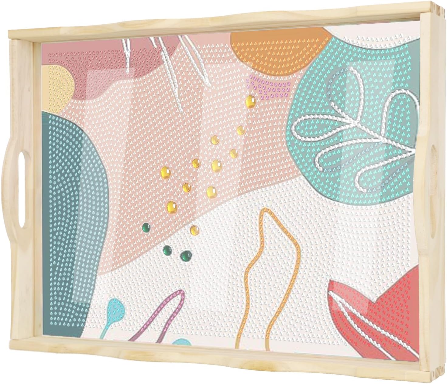 Amazon.com: EWJRNSF Diamond Art Kits for Adults Wooden Serving Trays ...