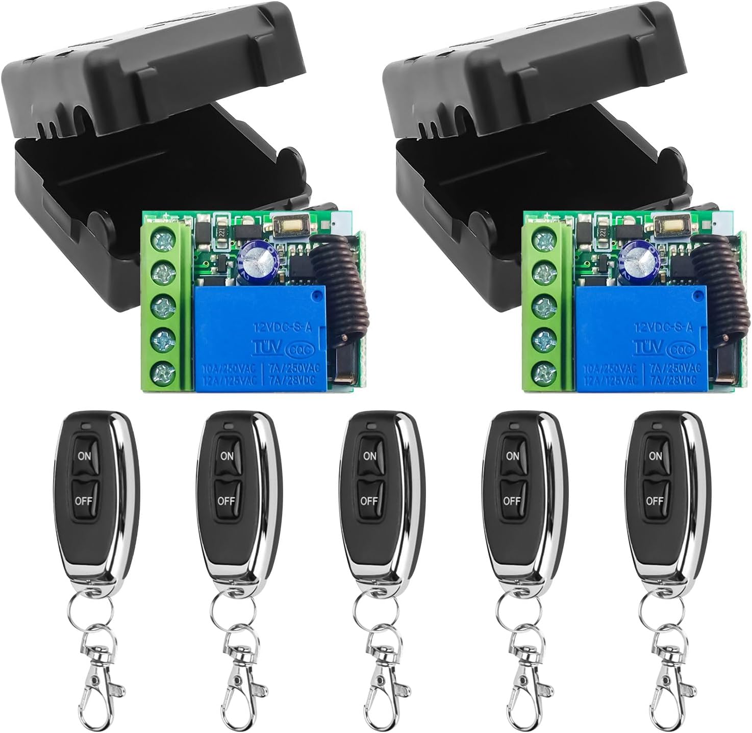 433Mhz Universal Wireless Remote Control Switch, DC 12V RF 1CH Channel ...