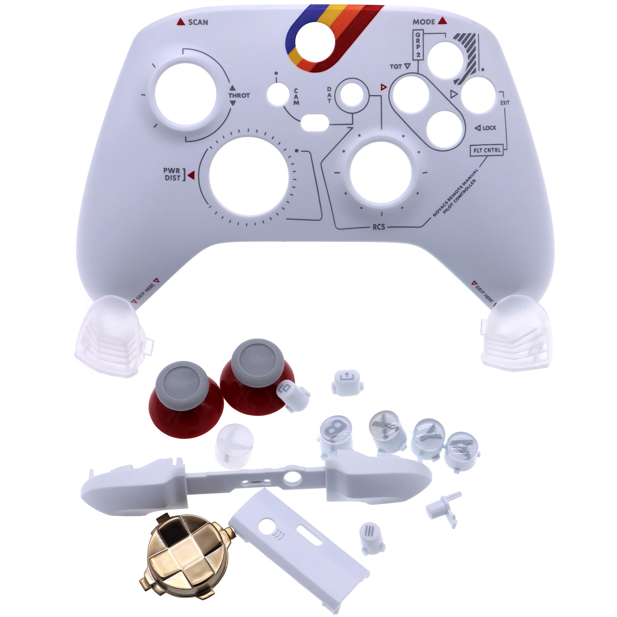 Snapklik.com : Deal4GO Front Faceplate w/Full Button Bumper Thumbstick ...