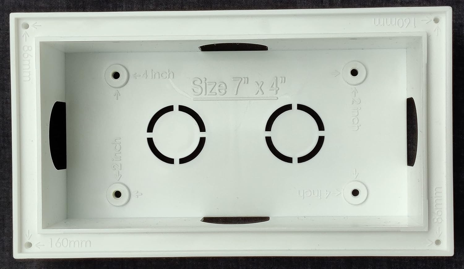 7"X4" Plastic Surface/Concealed Box, 4 module (pack of TWO) : Amazon.in ...