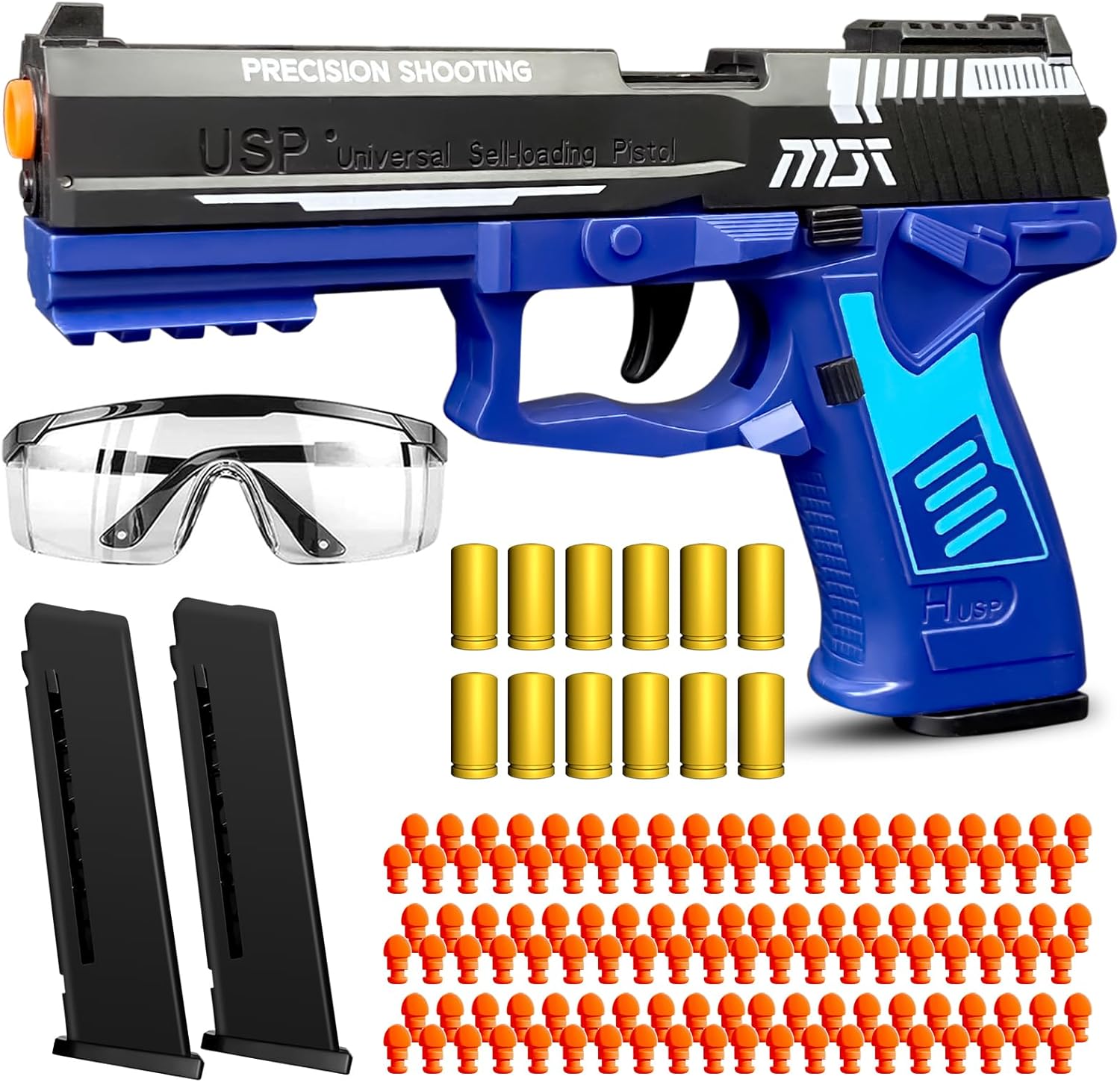 Amazon.com: GIXGYBIU Soft Bullet Toy Guns for Boys, Automatic Shell ...