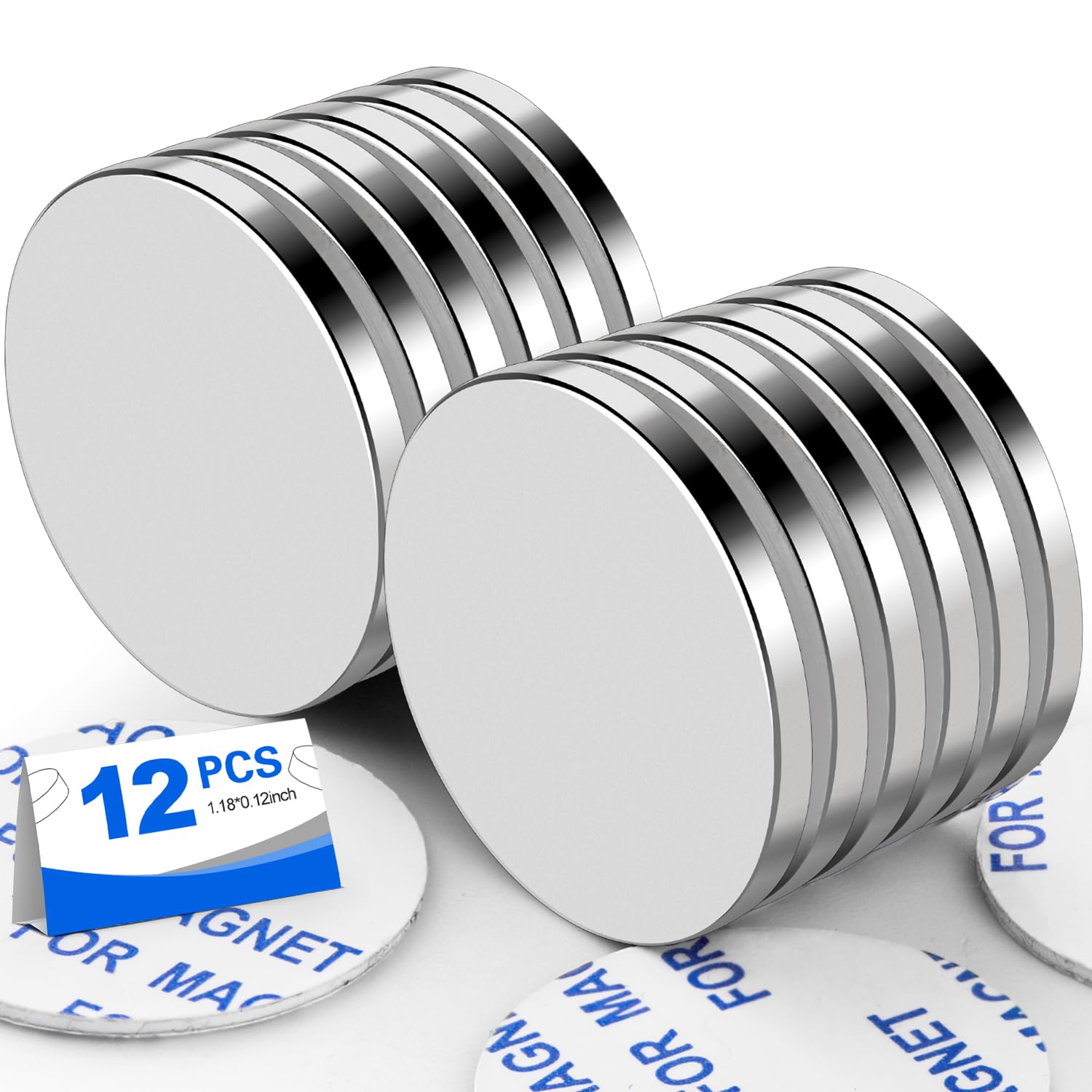 Super Strong Magnets With Adhesive