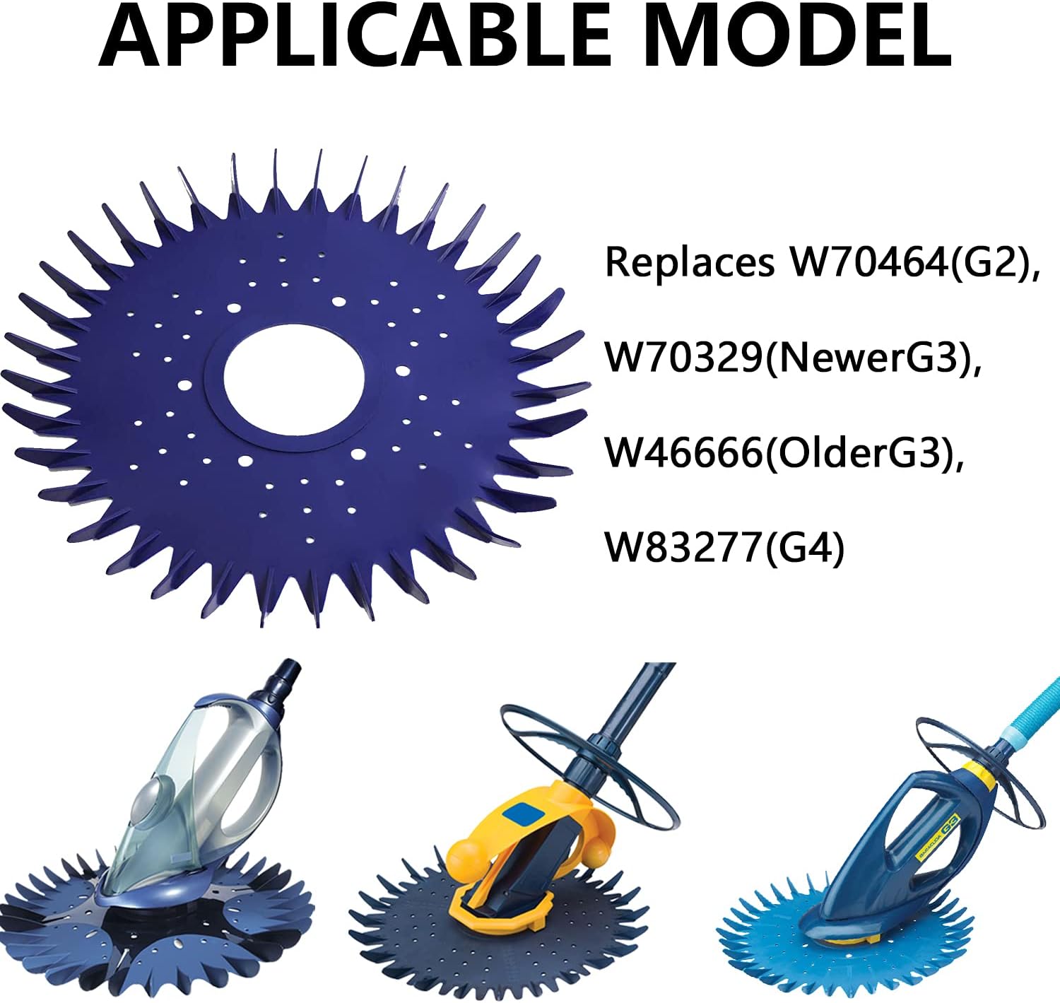 Buy Funmit Pool Cleaner Finned Seal disc Skirt Replacement Part for Zo ...