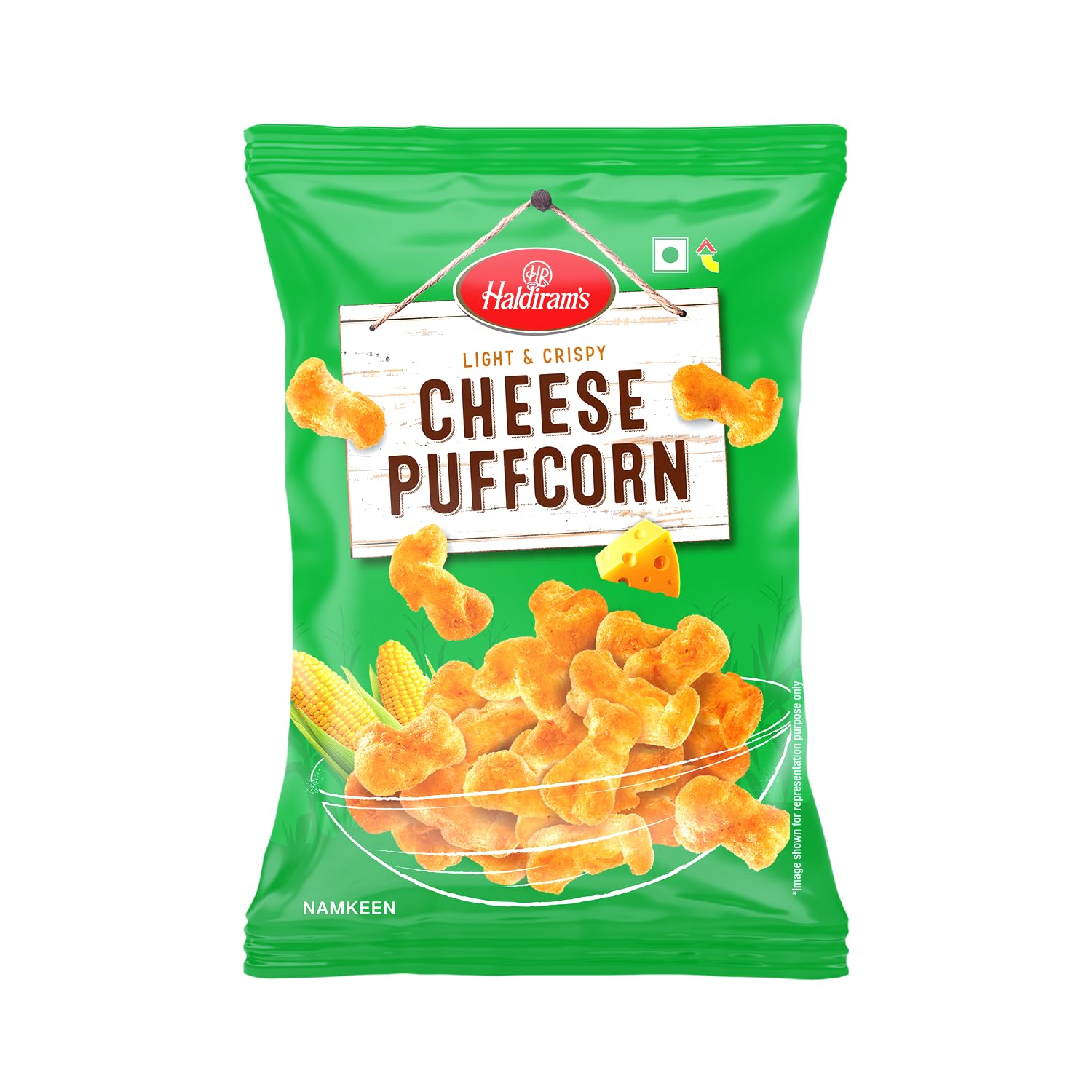 Haldiram’s Puffcorn Cheese Flavour, 90g | Light, Cheesy & Crunchy Corn ...