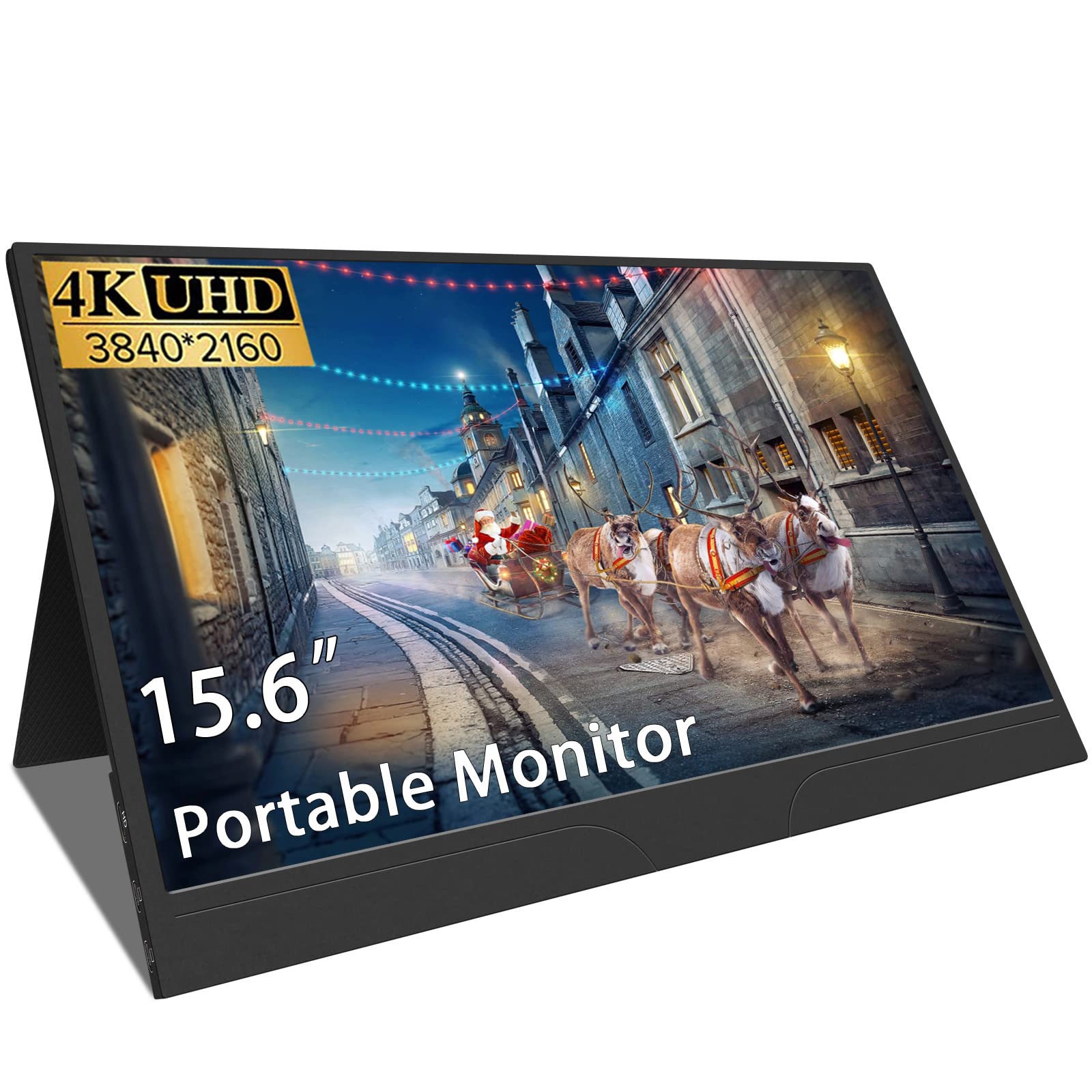 Buy 4K Portable Monitor, YGG 15.6 "UHD 3840*2160 External Display, Mini ...