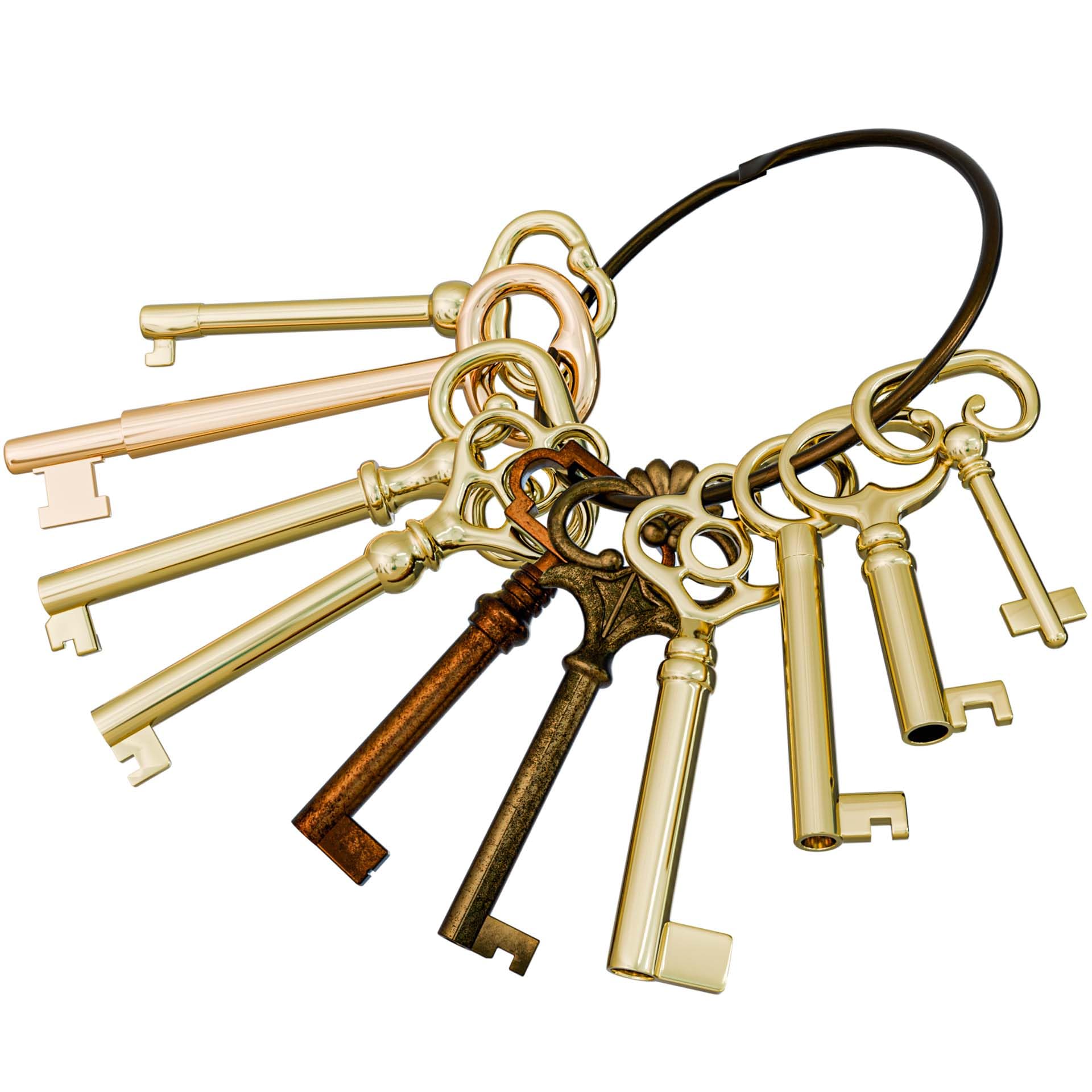 KY-10S Skeleton Key Set Reproduction Key for Antique Furniture ...