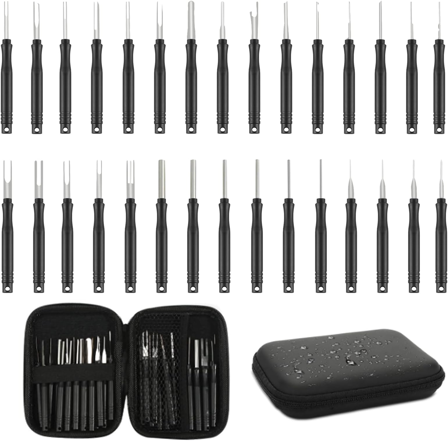 Editbar 30 Piece Terminal Removal Tool Set, Car Cable Plug Pin ...