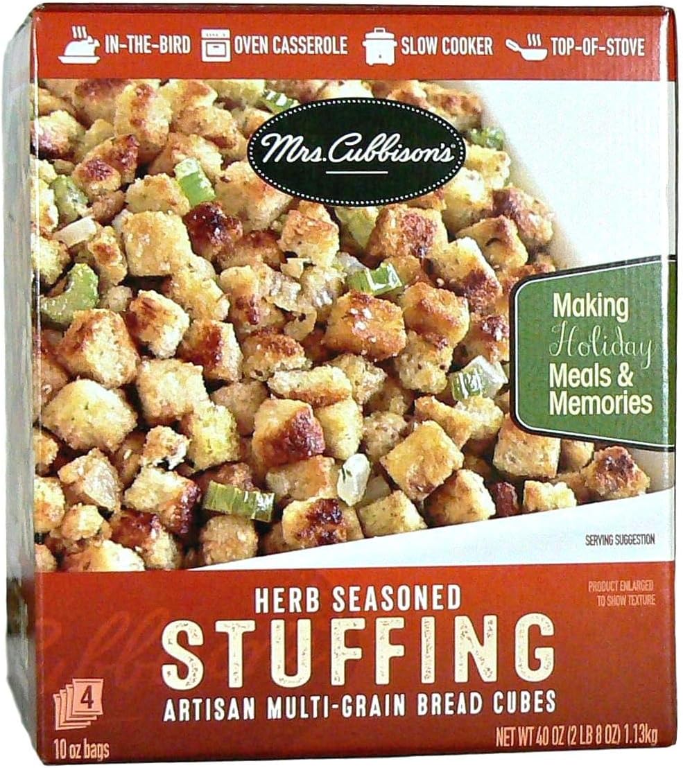 Amazon.com : Pepperidge Farm Herb Seasoned Cubed Stuffing, 12 oz. Bag ...