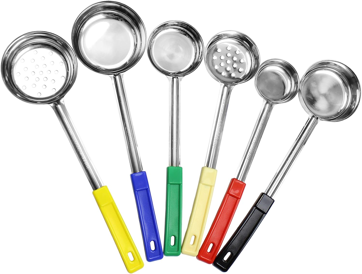 Amazon.com: Darware Portion Control Serving Spoons (6-Piece Ladle Set ...