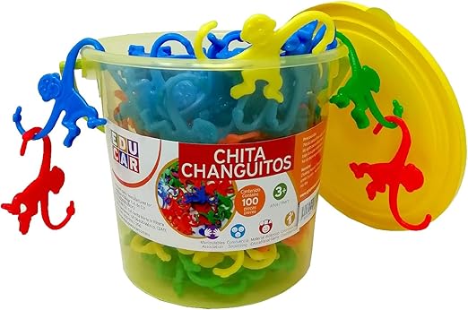 Amazon.com: Mareta Bucket of Monkeys Classic Game, 100-pc Counting ...