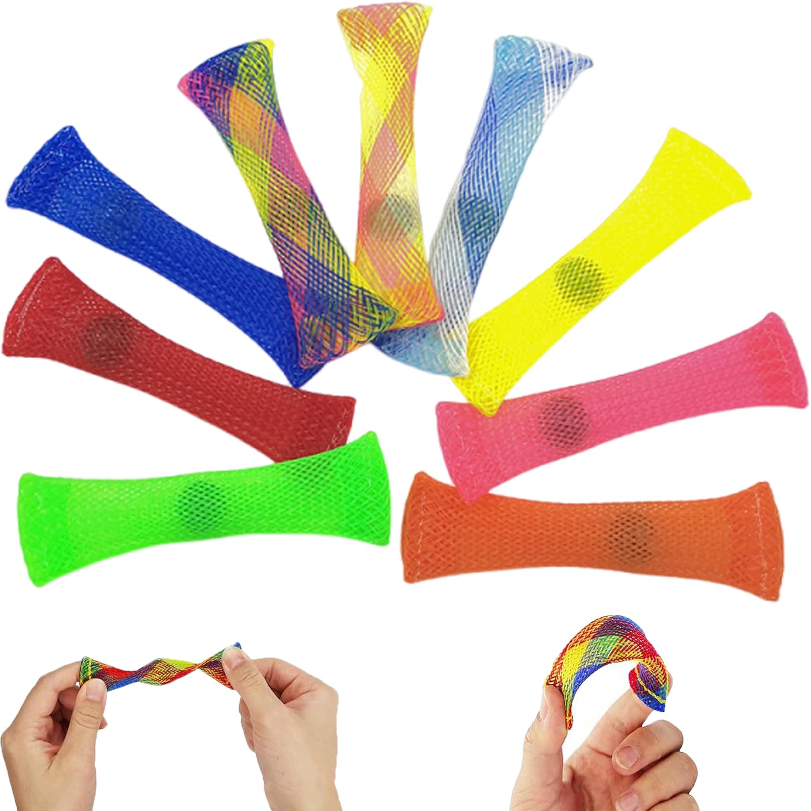 24 Pcs Marble Mesh Fidget Toy, Silent Fidget Toys, Huge Mix Of Styles ...