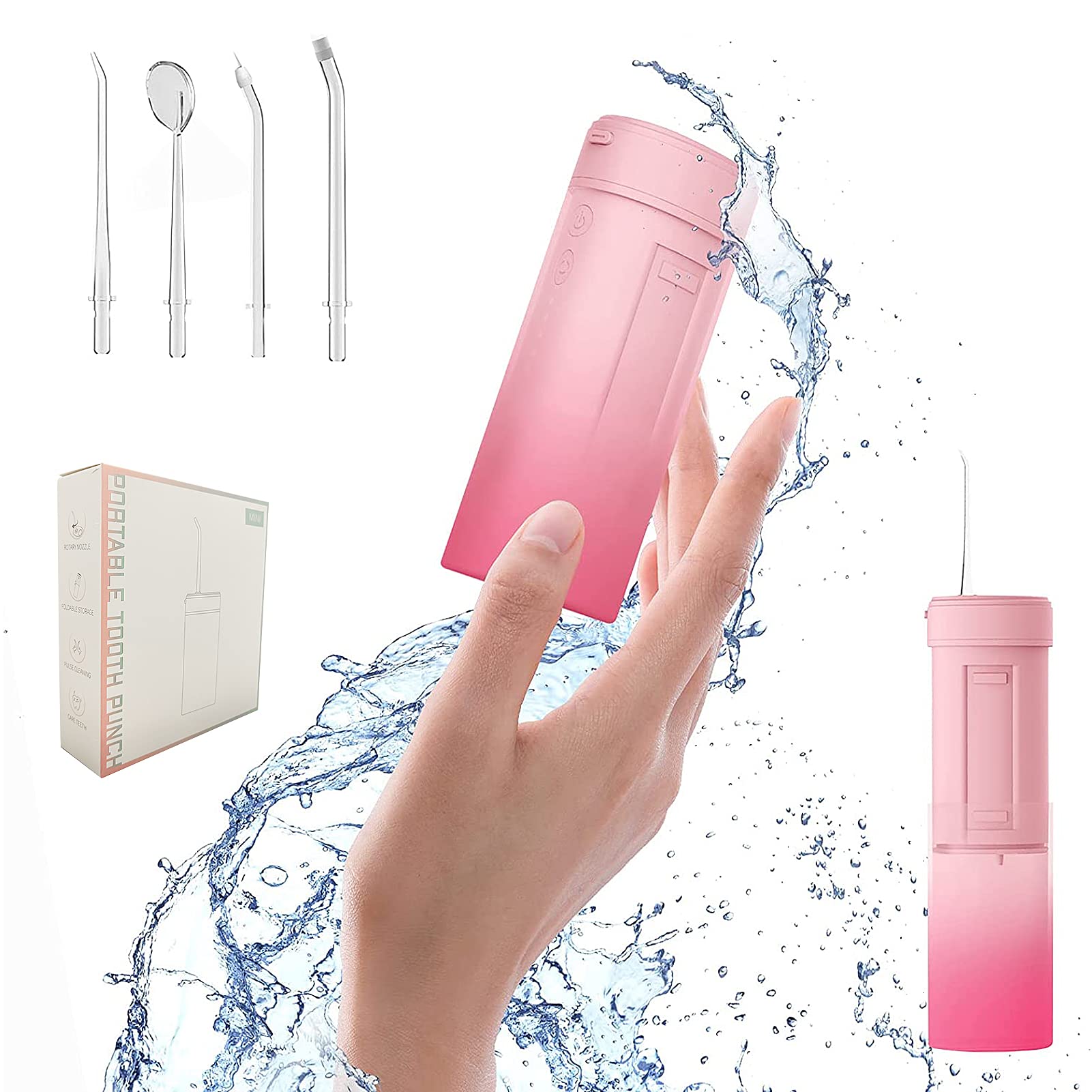 Buy Cozylive Portable Water Flossers Cordless,Rechargeable Dental Oral ...