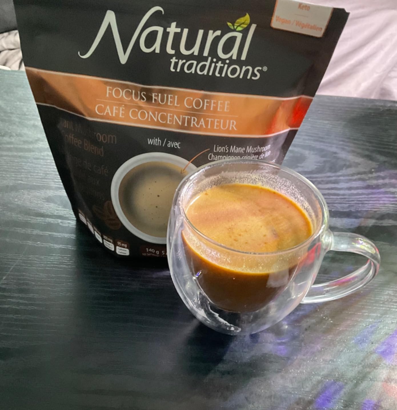 Natural Traditions Focus Fuel Coffee - Instant Mushroom Coffee Blend ...