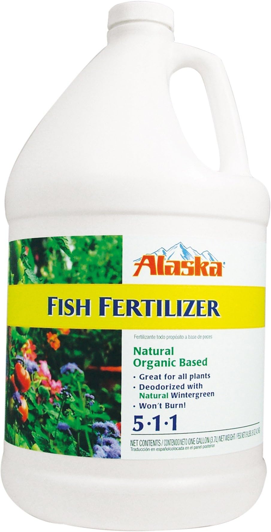 Amazon.com : Alaska Fish Emulsion Fertilizer 5-1-1 Concentrate 1 Gallon ...