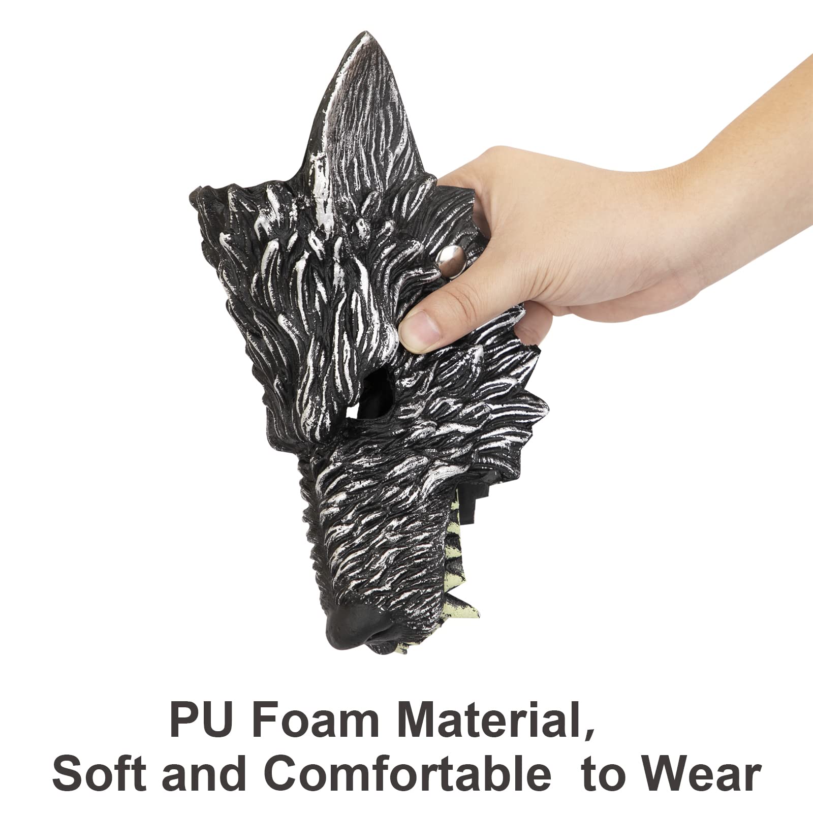 Snapklik.com : Stegosaurus 3D Scary Werewolf Mask - Soft Gray Wolf ...