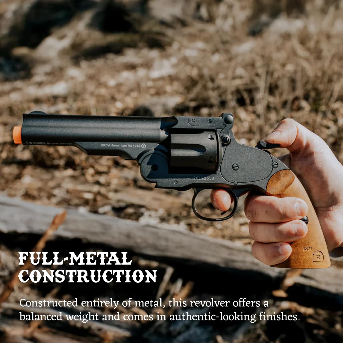 Snapklik.com : Barra Schofield No 3 CO2 Airsoft Revolver Authentic 1875 ...
