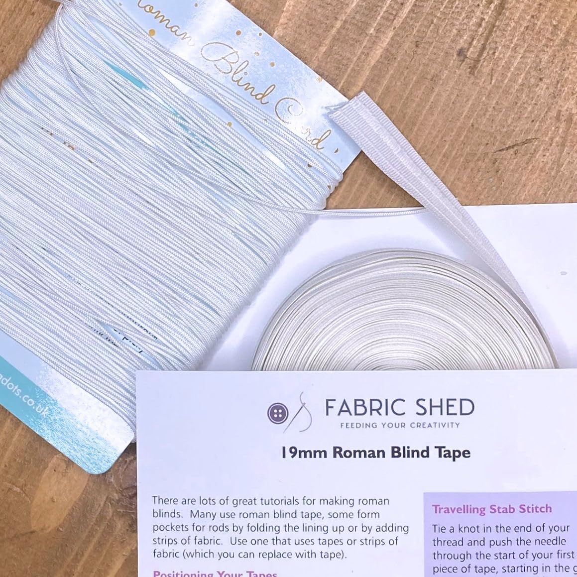 Roomserve Ecru Roman Blind Tape (side entry type) - 20 Metres : Amazon ...