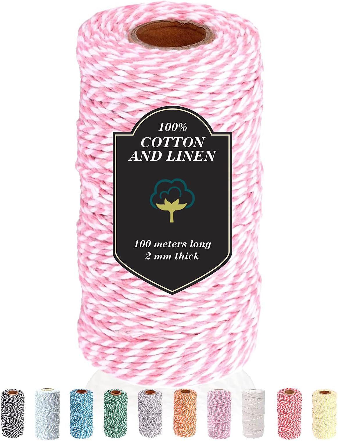 Amazon.com: K-Kraft 6 Bakers Glittery String Set with Woven-in Gold ...