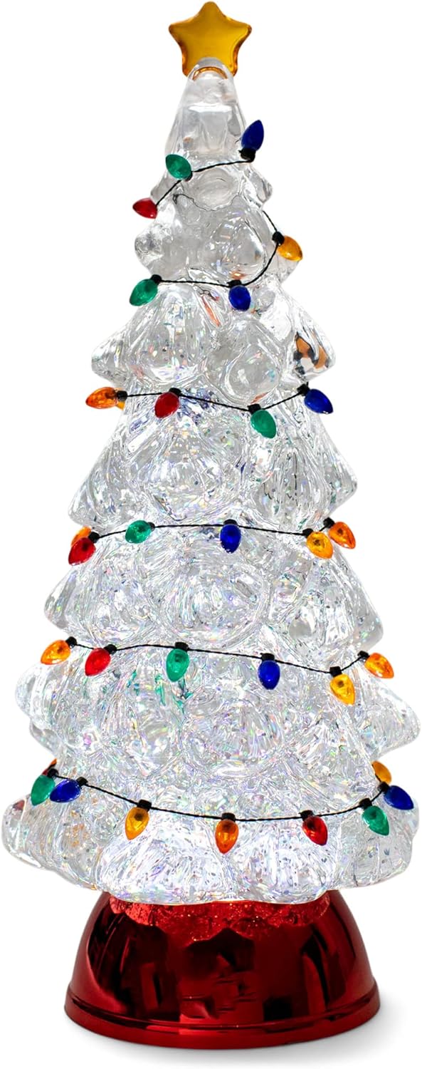 Amazon.com: Napco Imports C-9 Acrylic Light Up Tree : Home & Kitchen