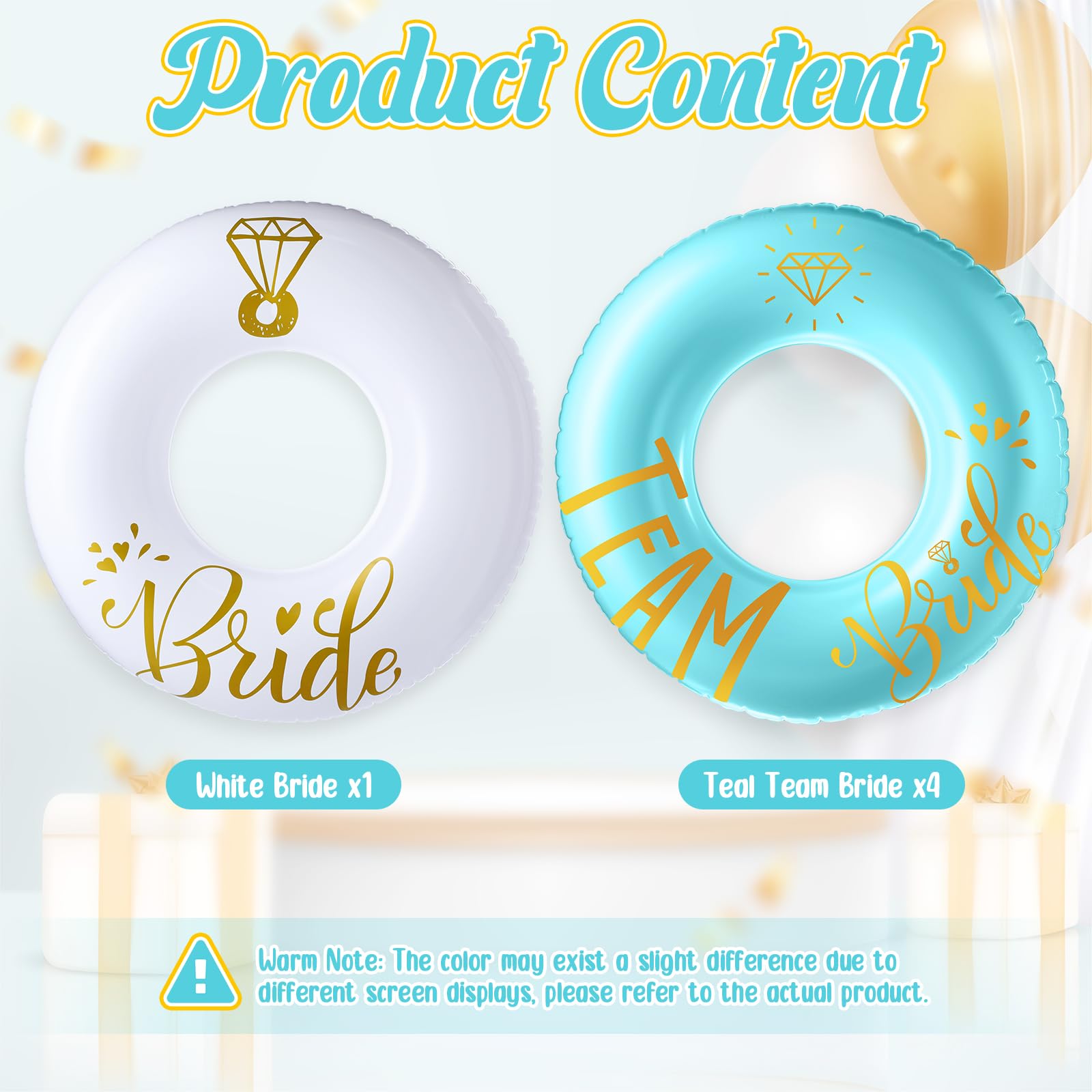 Snapklik.com : Motionchic 5 Pcs Bride Pool Float Funny Bachelorette ...