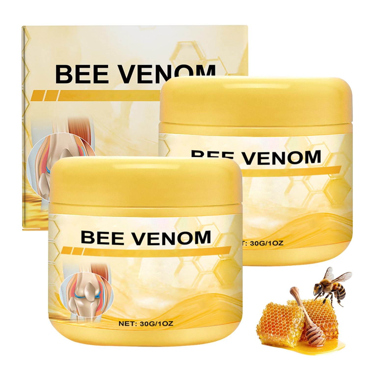 Amazon.com: Botou 2PCS New Bee Venom Professional Joint Cream, for Neck ...