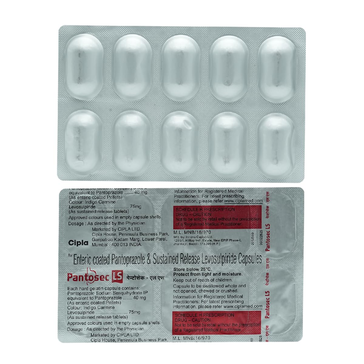 Pantosec LS - Strip of 10 Capsules : Amazon.in: Health & Personal Care