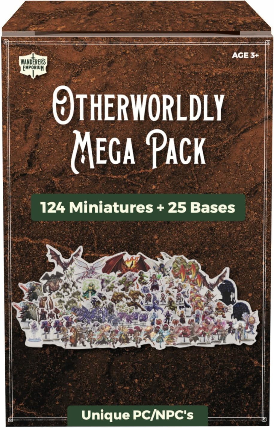 Amazon.com: Wanderers Emporium Hard Flat Minis for DND Miniatures with ...