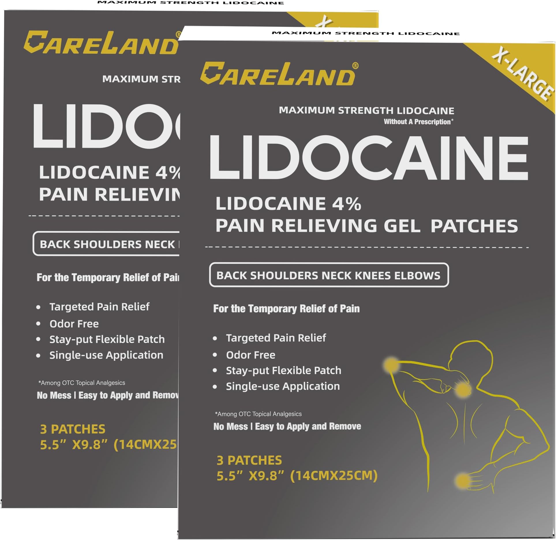 Amazon.com: Uposiut 4% Lidocaine Patches, Maximum Strength Lidocaine ...