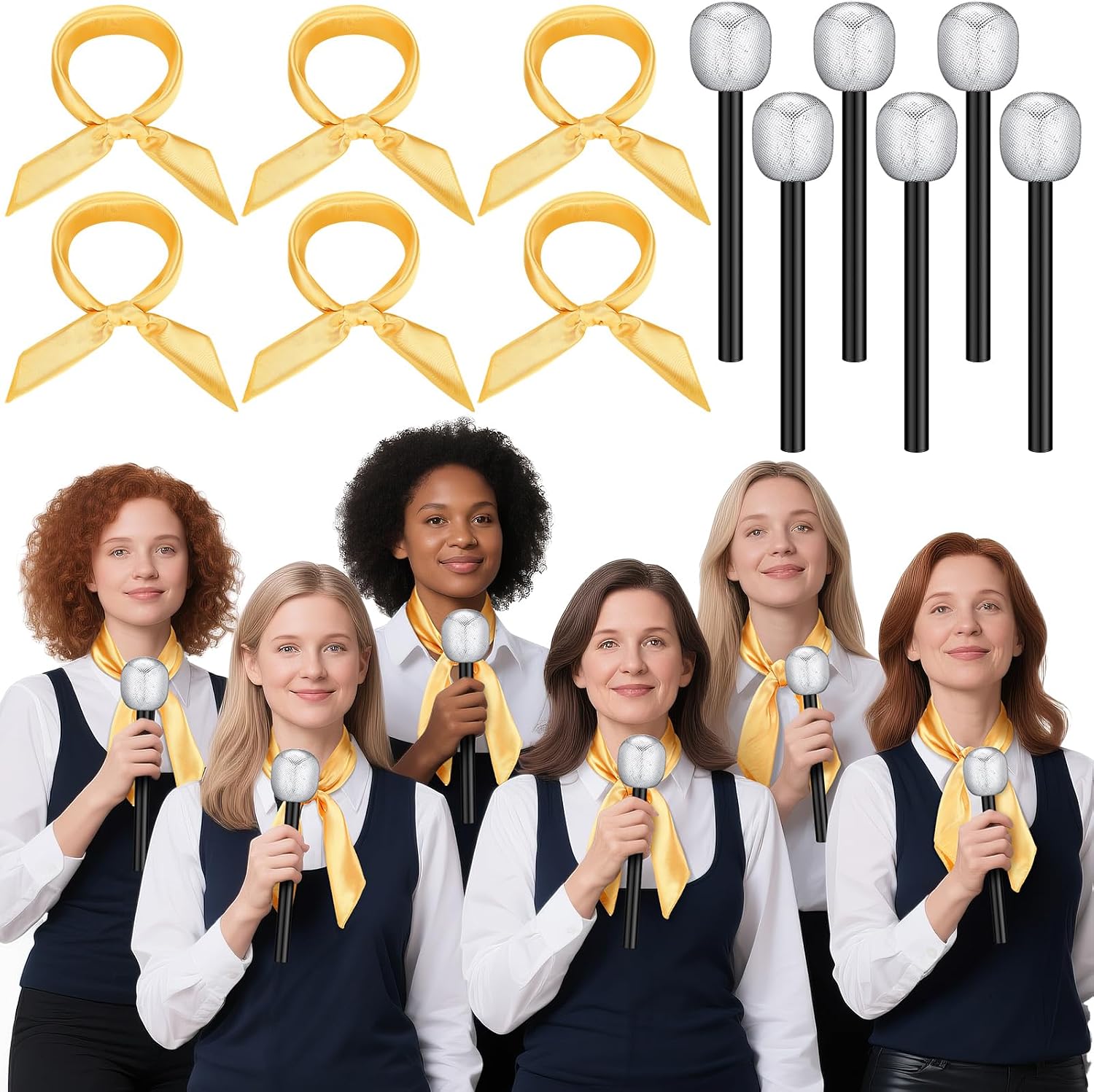 Amazon.com: Chicingyou 12 Pcs Halloween Bellas Costume Accessories, 6 ...