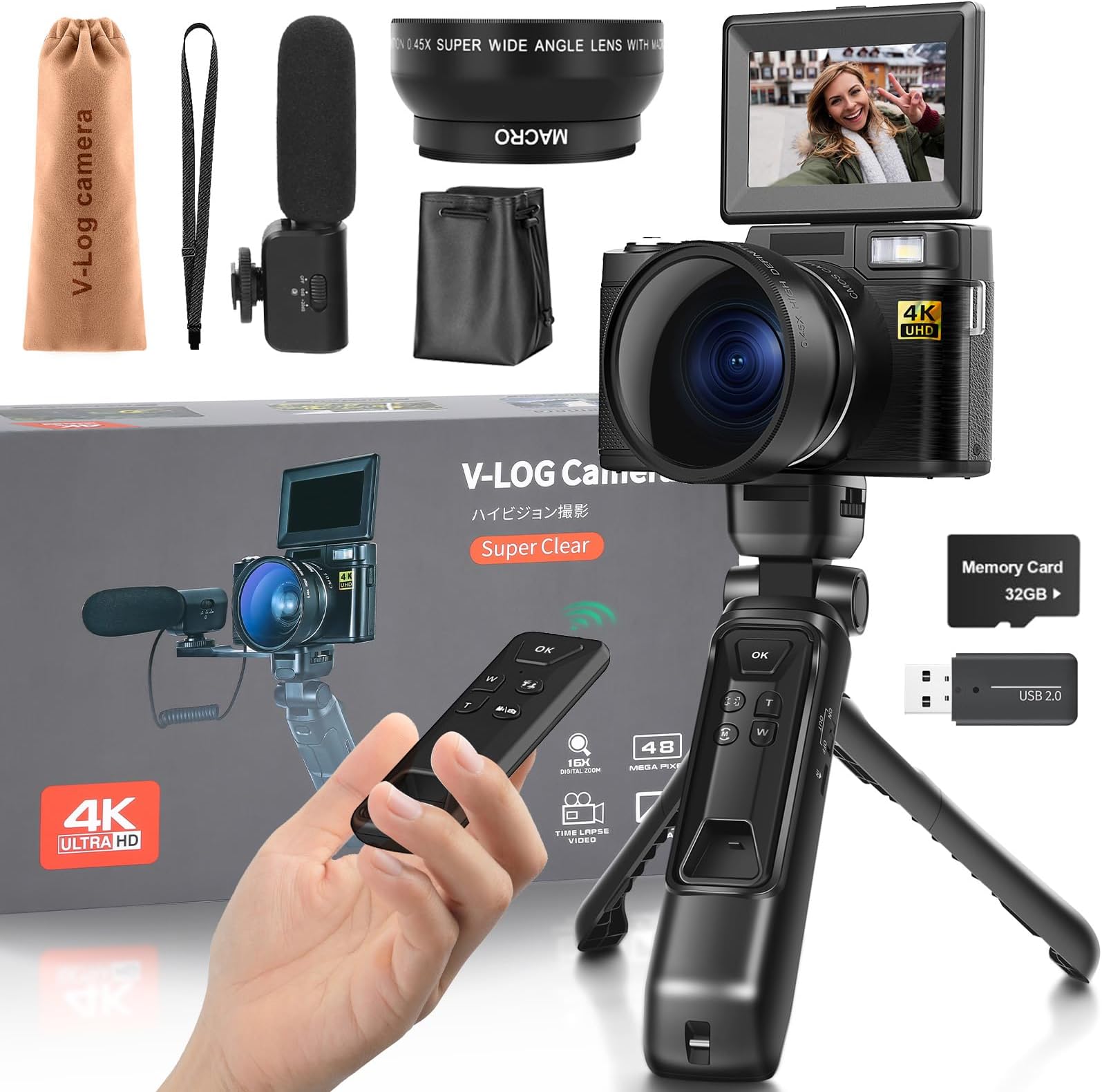 Amazon.com : G-Anica Digital Camera, 4k Cameras for Photography, 48MP ...