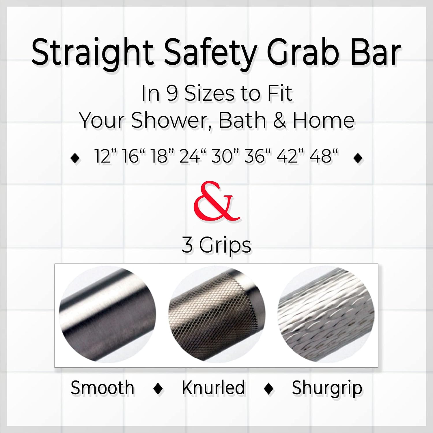 Buy Safety Grab Bar by Grab Bar Specialists - ADA Modern Handrail for ...