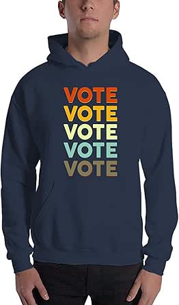 Amazon.com: Funny Vote Hoodie for Men Women on Election Day Support for ...