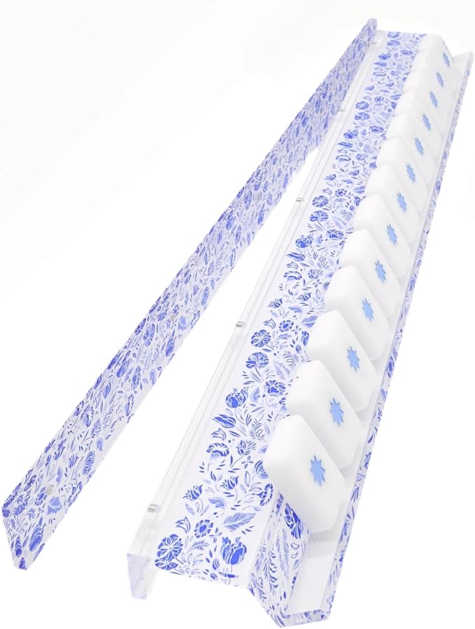 Amazon.com: Mahjong Tile Racks and Beautiful Removable Magnetic Acrylic ...