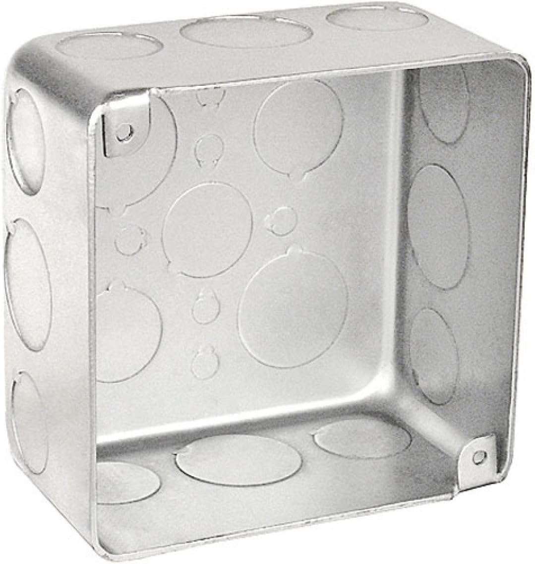 2 Pcs, 4" Square Chicago Plenum Air Tight Junction Box, 2-1/8 In. Deep ...