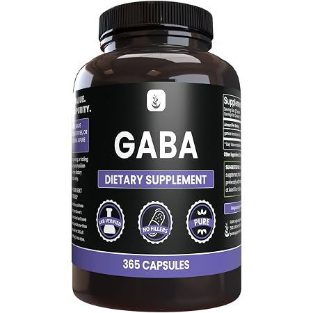 Amazon.com: PURE ORIGINAL INGREDIENTS GABA (365 Capsules) No Magnesium ...