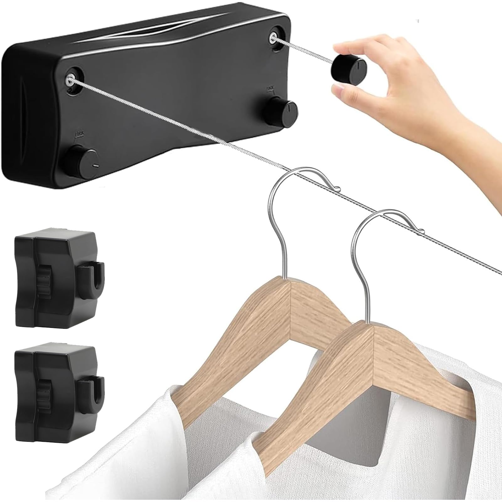Twin Pack 2.2 Meter Normal Prop For Washing Line, Butterfly Wing Nut ...