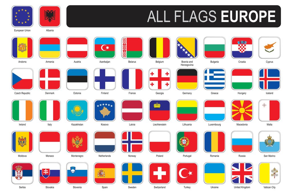 Flags Of Europe Printable