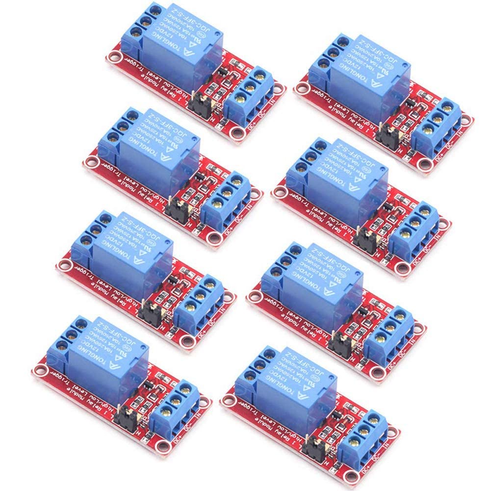 12v Relay Module 1 Channel Relay Board for Raspberry Pi with Opto ...