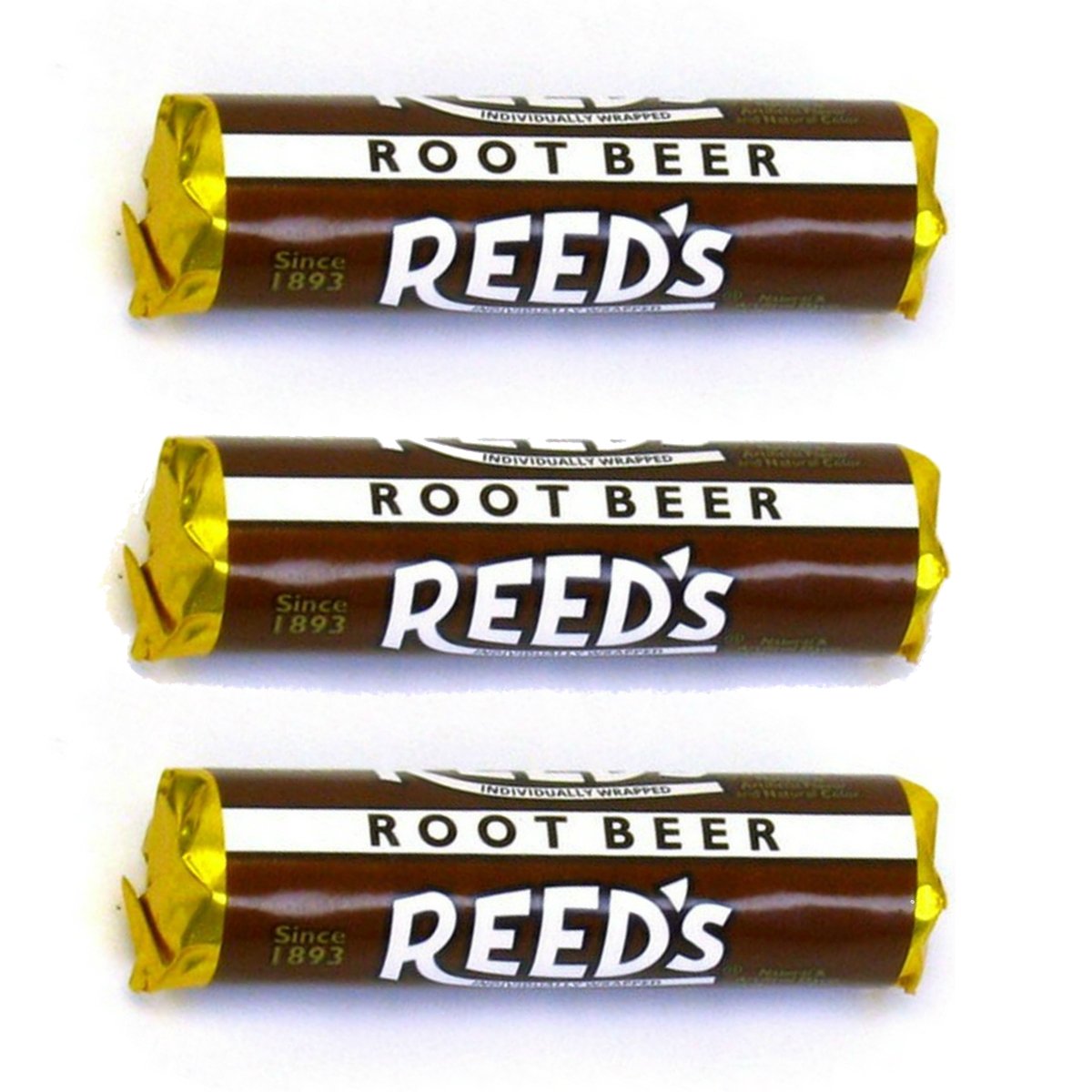 Amazon.com: Reed's Classic Root Beer Hard Candy 3 Pack - Individually ...