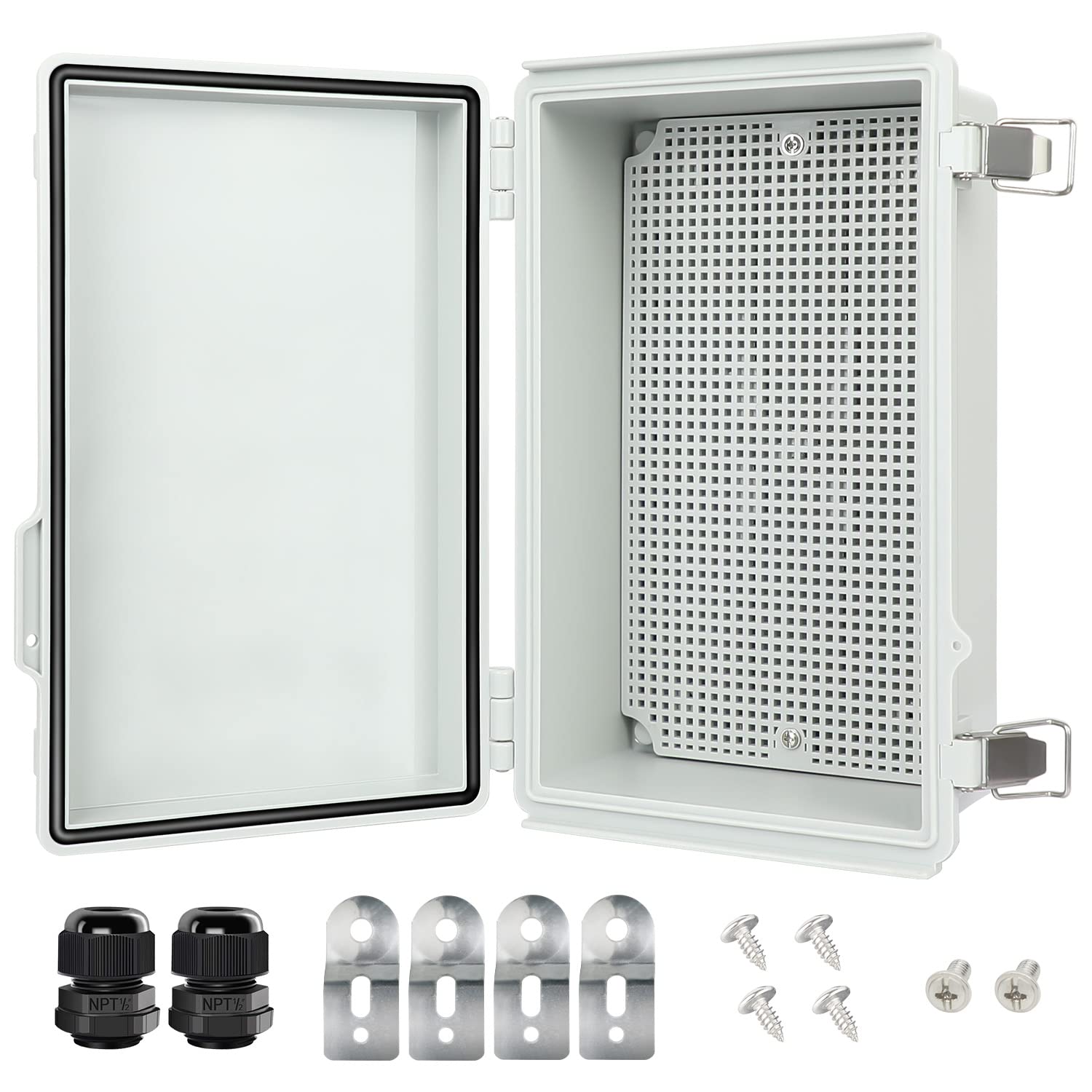 Buy LeMotech Electrical Box, IP67 Waterproof Hinged Cover Stainless ...
