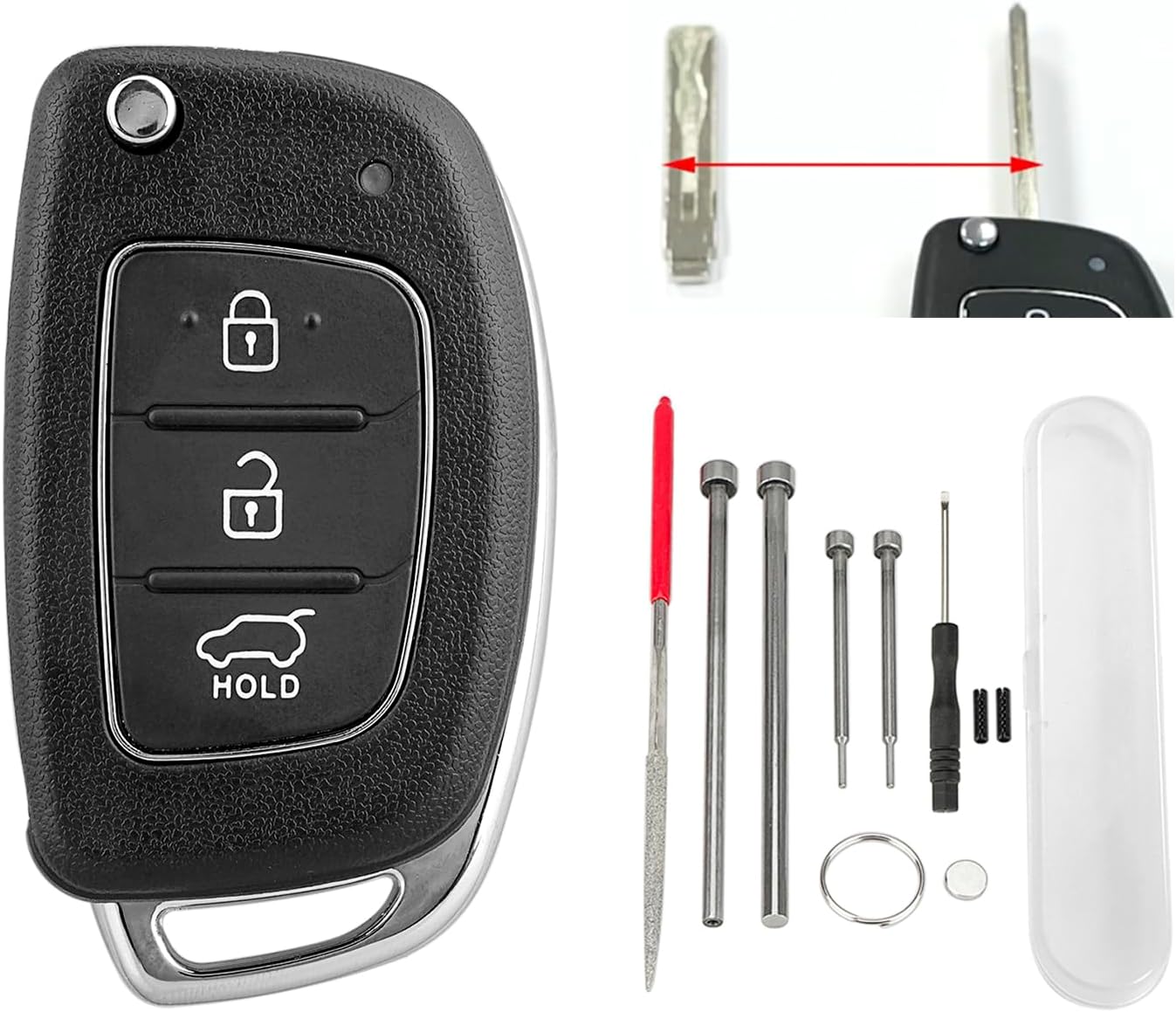 Flip For Hyundai I40 Key I20 Car Key I30 Key Fob I10 Car Fob Case IX20 ...